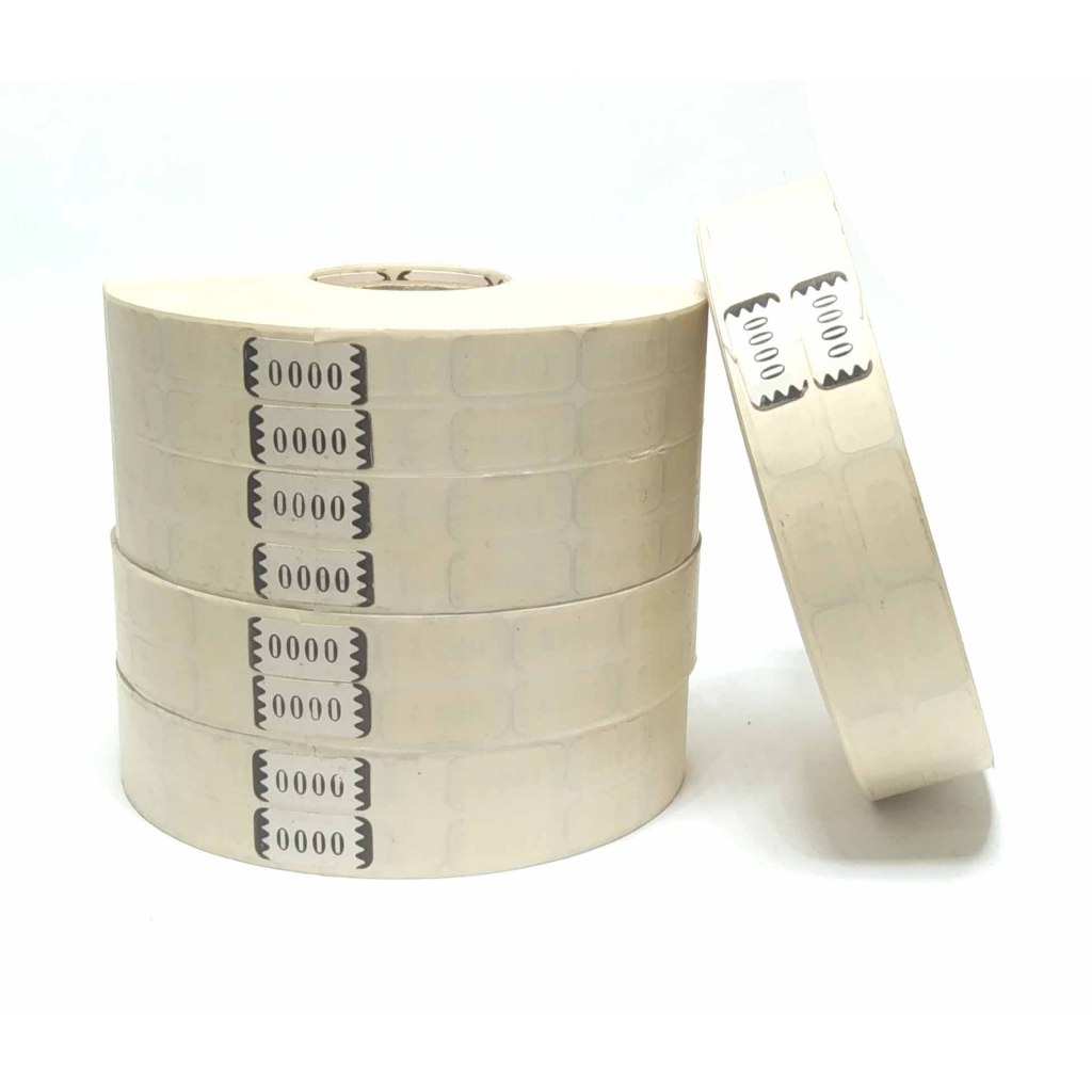 Twin Check Labels Numbering 3000 pair Sticker Roll for film processing ...