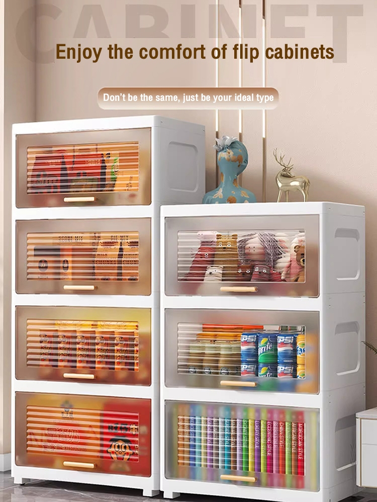 Kitchen Storage Cabinet Foldable Large Space Transparent Cabinet ...