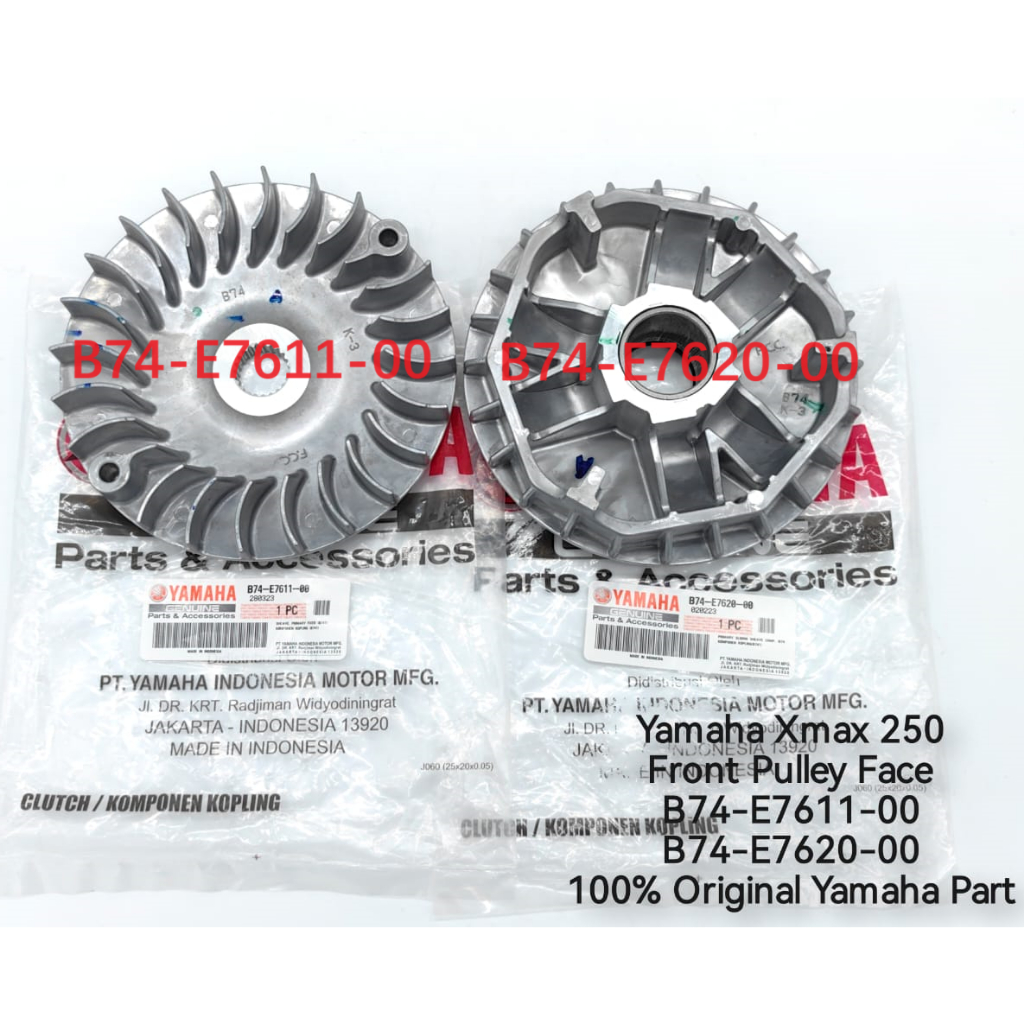 100% ORIGINAL -YAMAHA XMAX250 X-MAX250 PULLEY FAN PRIMARY SLIDING SHEAVE FIXED PULLEY ROLLER-B74 ...