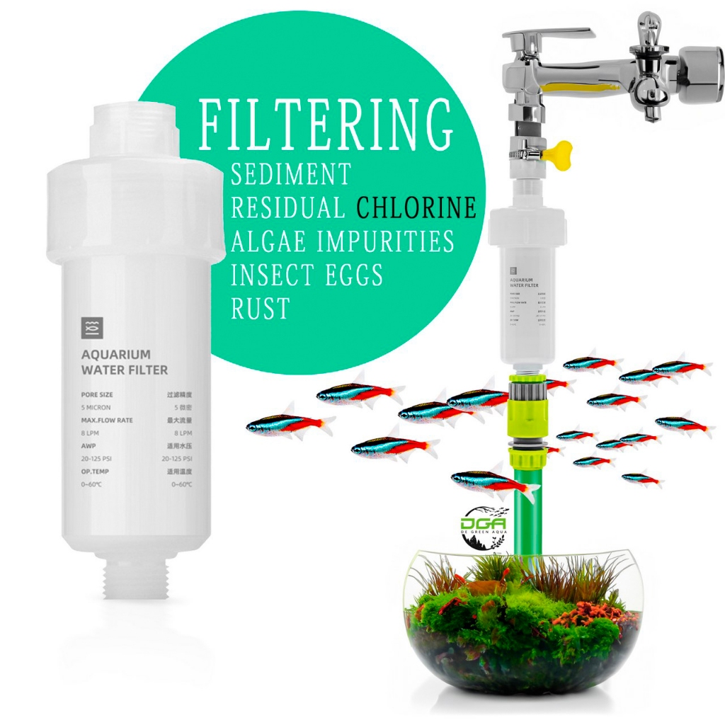 Aquarium Water Change Anti Chlorine Filter Chlorine Remover Filter ...