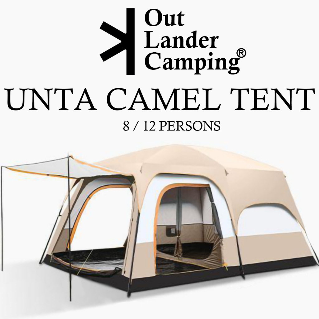 OUTLANDER Khemah Camel Unta Tent Camping Khemah Waterproof Camping Tent ...