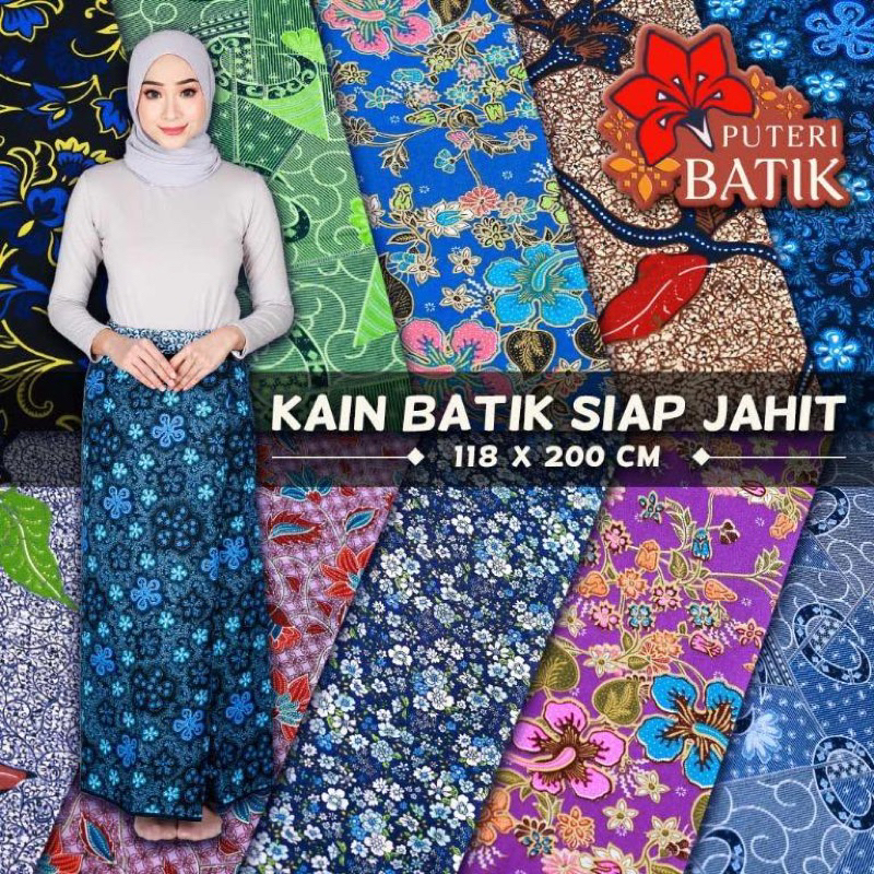 KAIN BATIK BORNEO SARAWAK / KAIN BATIK HALUS SUTERA / KAIN BATIK VIRAL ...
