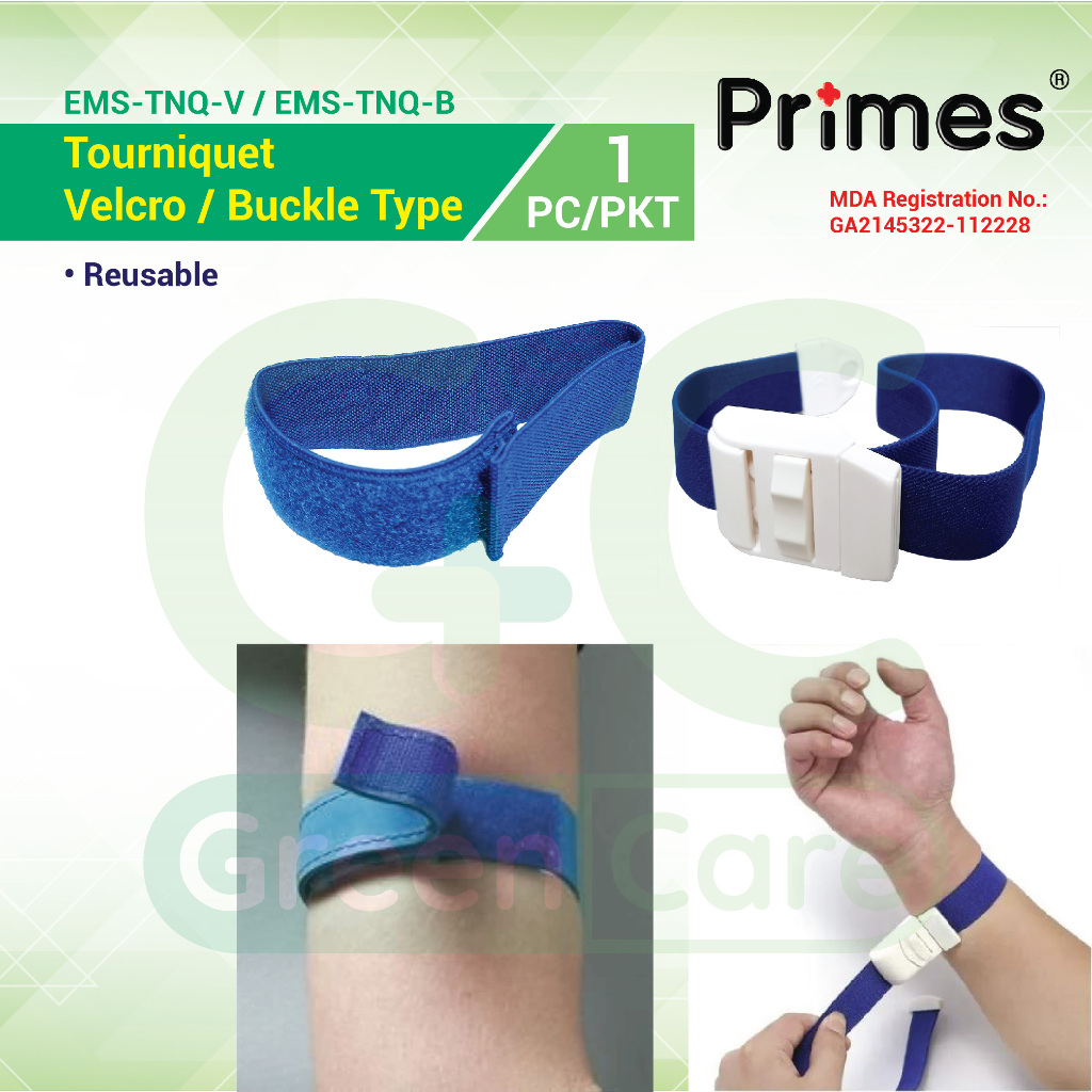 Primes Tourniquet Velcro / Buckle Type 1pc/pkt (EMS-TNQ-V) (EMS-TNQ-B) | Shopee Malaysia