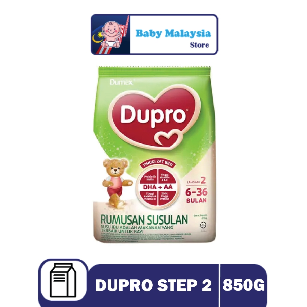Dupro Step 2 Follow Up Formula for 6-36 Months 850g | Shopee Malaysia