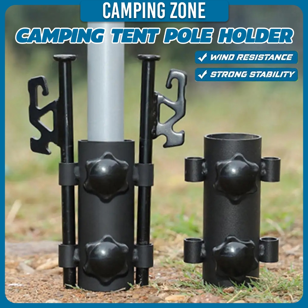 CAMPING TENT FLYSHEET POLE HOLDER STABLE WINDPROOF PIPE FIXED TUBE ...