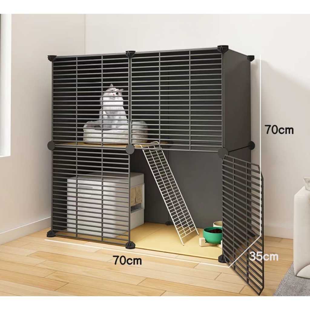 DIY Panel Pet Cage DIY Panel Grid Wire Netting Component Sangkar Kucing ...