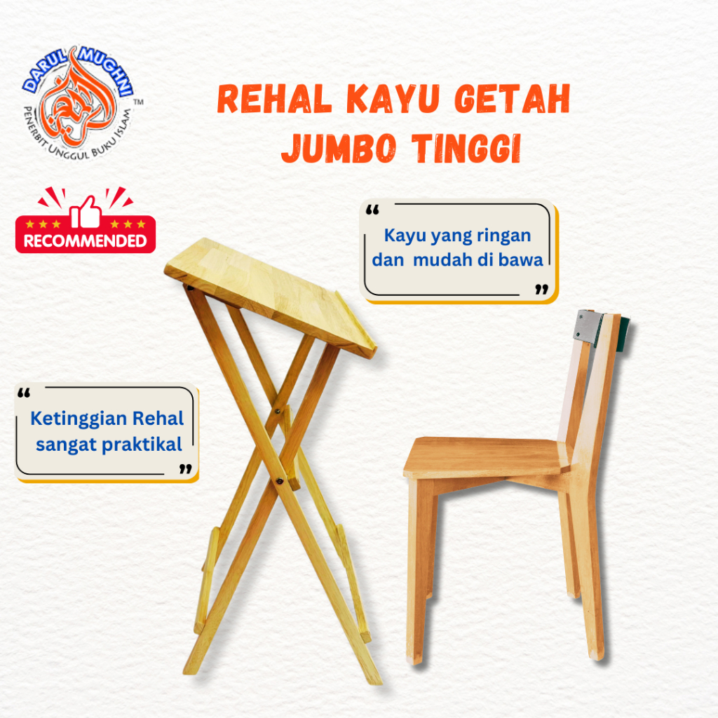 Rehal Meja - Rehal Kayu Getah Jumbo Tinggi - Meja Mengaji Tinggi - Al ...