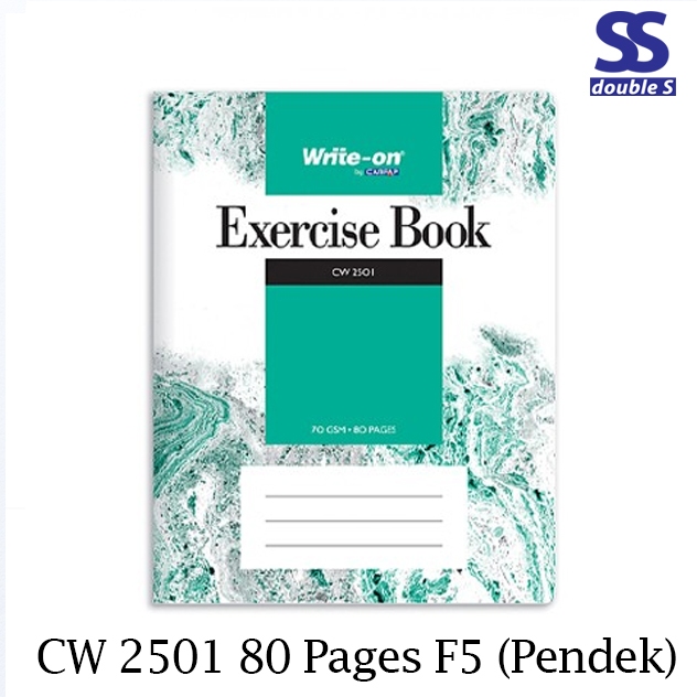 Campap Write-On A4 Exercise Book Buku Nota Buku Tulis 80p/100p/120p/160p/200p | Shopee Malaysia