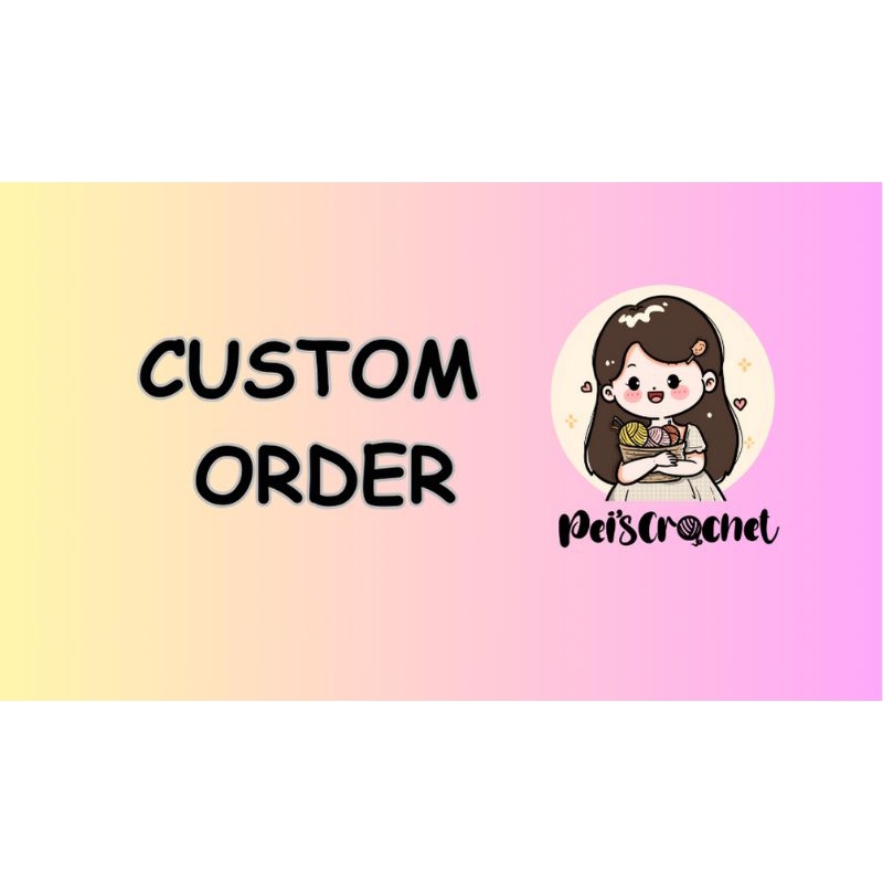 Crochet Handmade Custom Made Order客制化订单(Please Chat Before Order ...