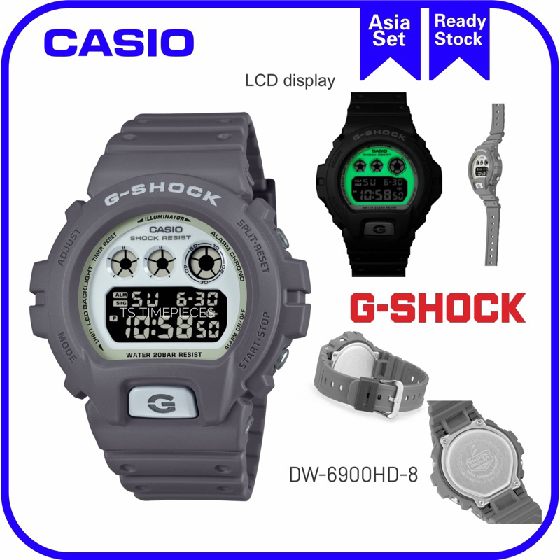 G SHOCK Hidden Glow Series features luminous faces Series DW-6900HD-8D / DW-6900HD-8 / DW-6900HD ...