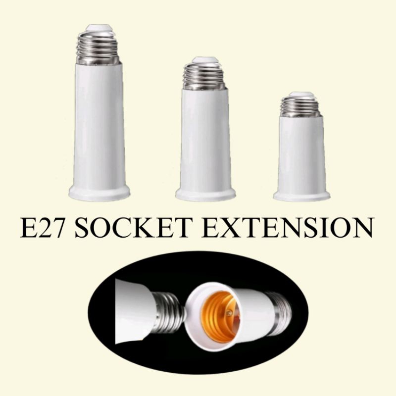 E27 , B22 , E14 Bulb Extension Socket Energy Saving Bulb Lamp Sockets ...