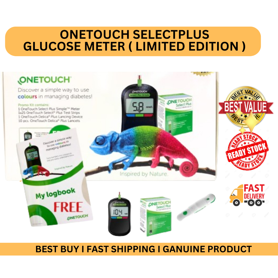 ONE TOUCH SELECT PLUS GLUCOSE METER ( LIMITED) | Shopee Malaysia