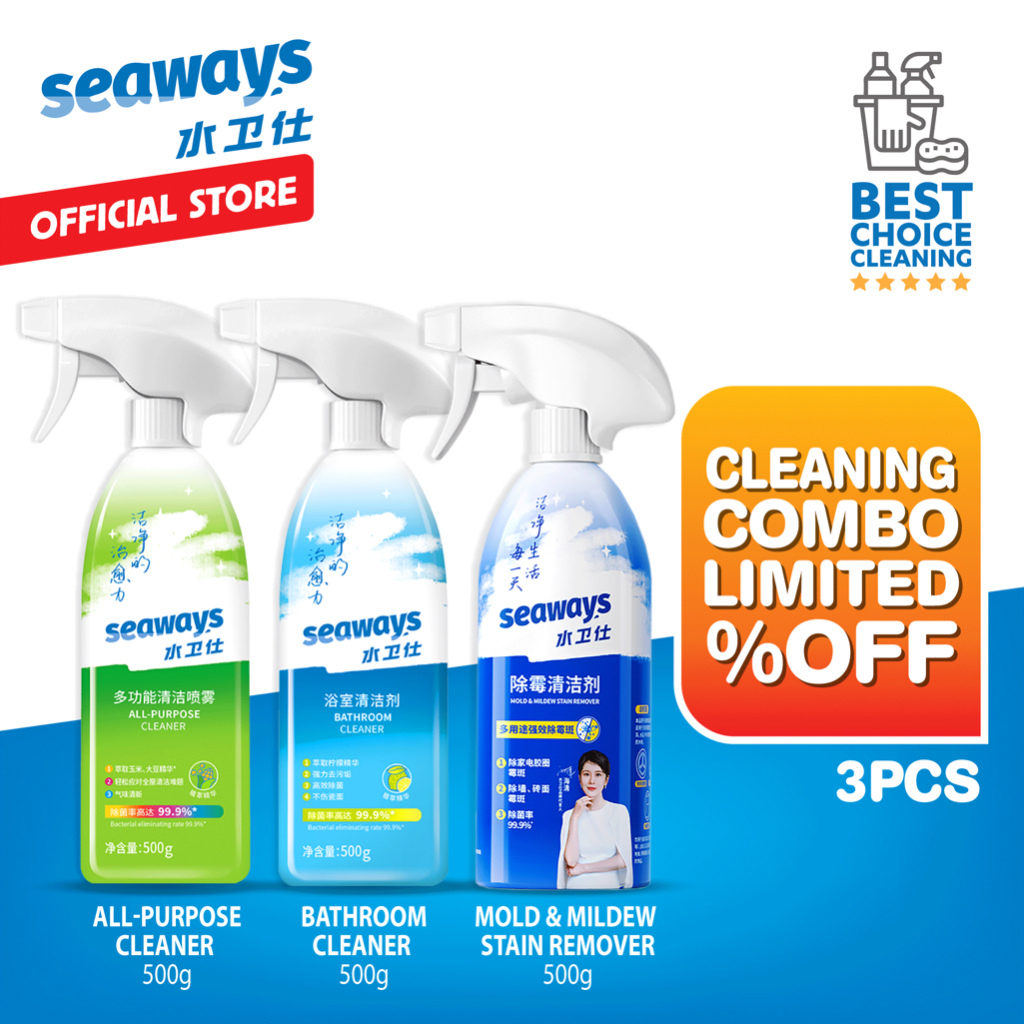 Seaways Kitchen multipurpose cleaner Bathroom Cleaner Mildew remover ...