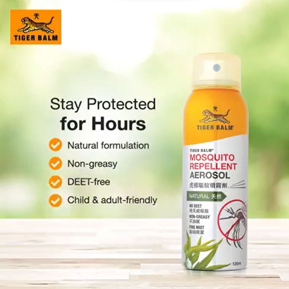TIGER BALM MOSQ REPELLENT AEROSOL 120ML | Shopee Malaysia