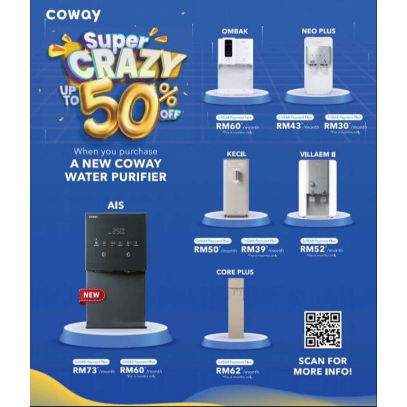 COWAY PROMO 50%(NEW CUSTOMER ONLY) | Shopee Malaysia