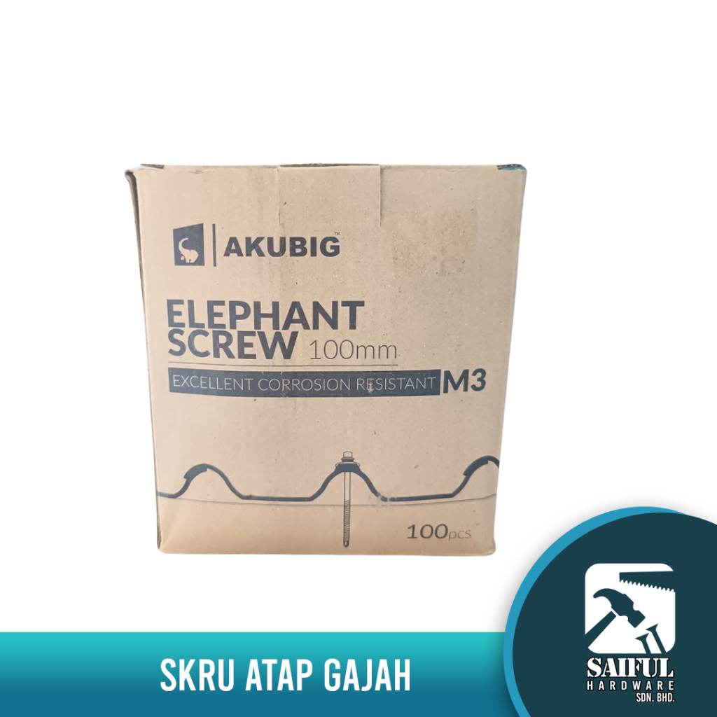 SKRU ATAP GAJAH 4 INCH (100MM) / ELEPHANT SCREW | Shopee Malaysia