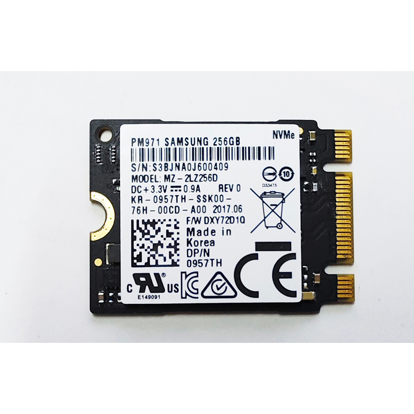 SAMSUNG PM971 MZ-2LZ256D 256GB M.2 2230 NVMe PCIe SSD Solid State Drive ...