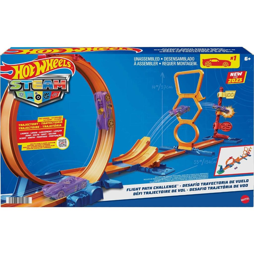 Hot Wheels Steam Flight Path Challenge Playset HLV41 | Shopee Malaysia