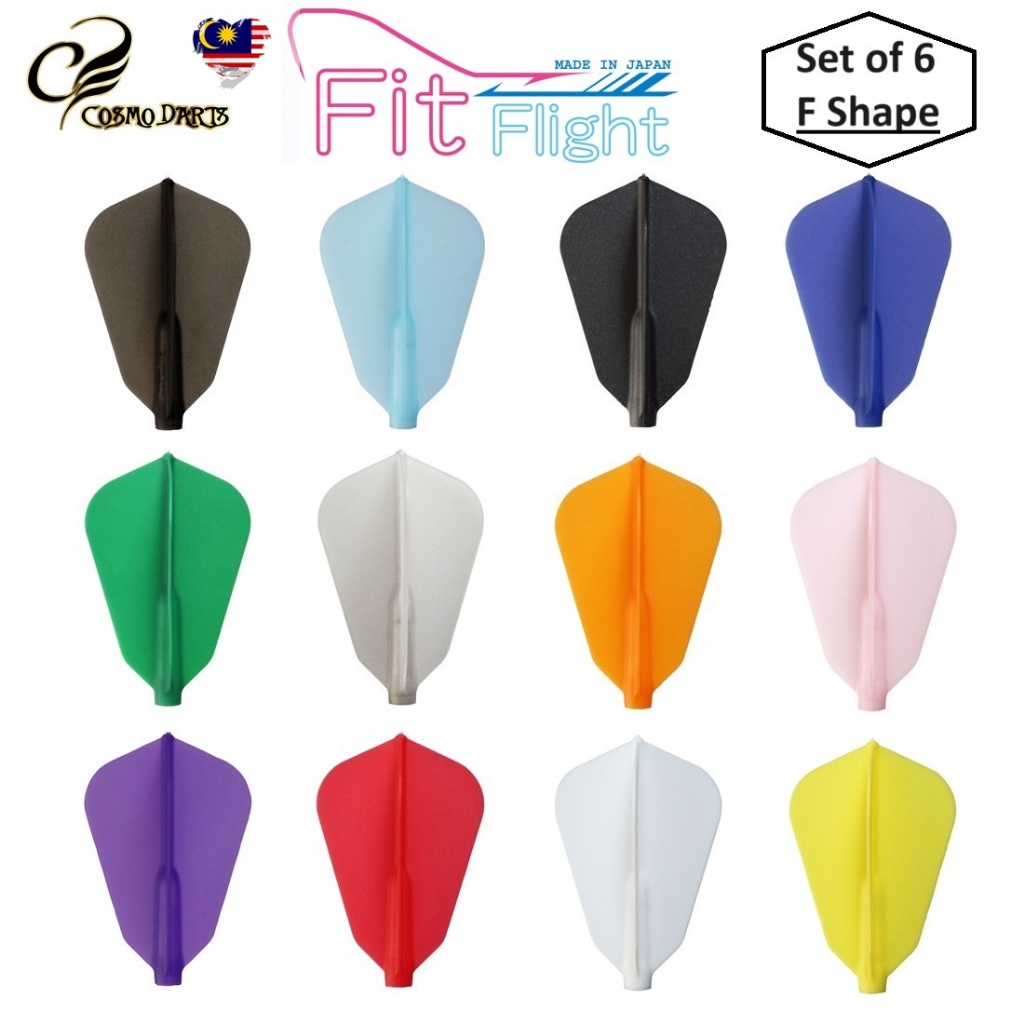 Cosmo Darts - Fit Flight Set of 6 - F Shape (Hard Type) | Shopee Malaysia