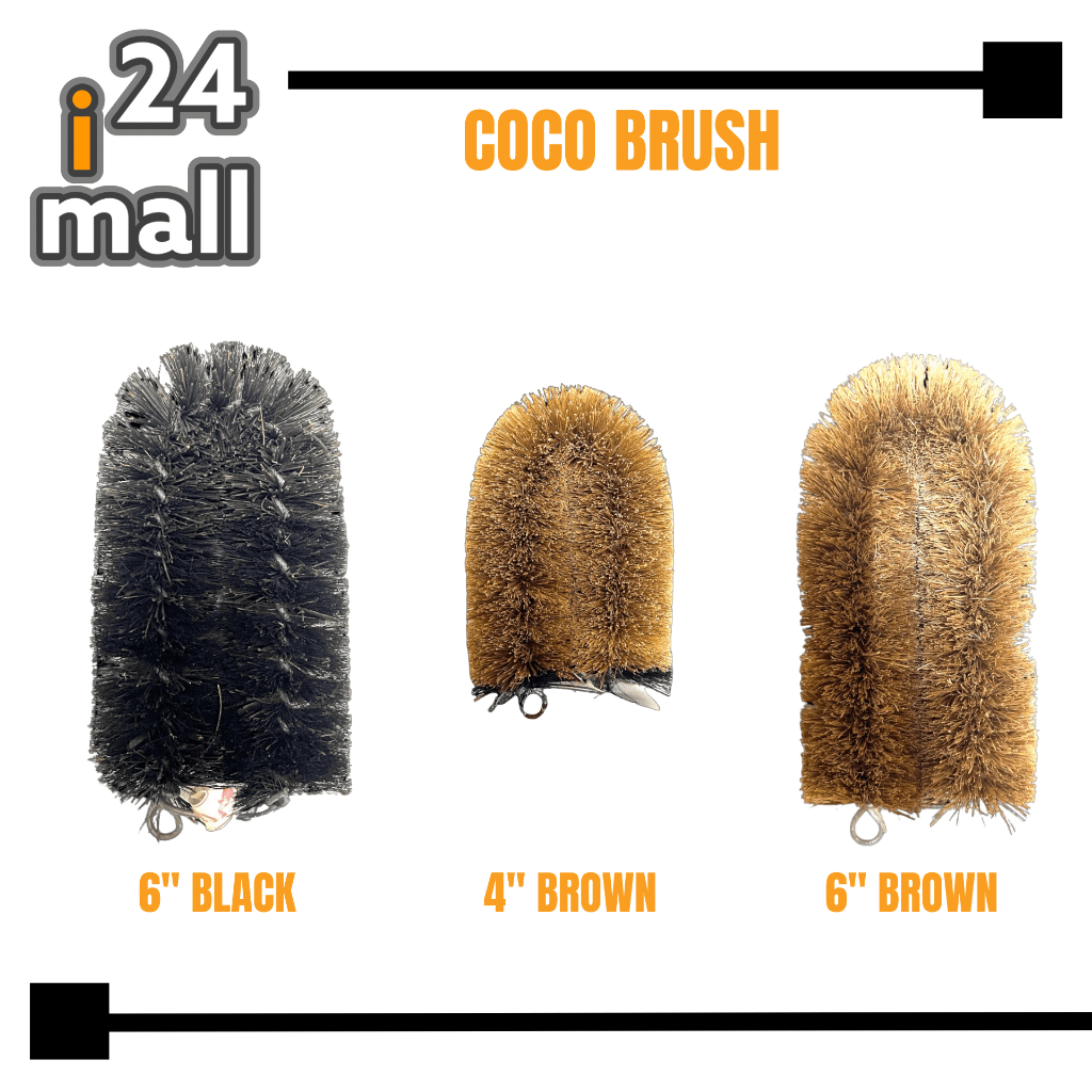 Coco Brush / Coconut Brush / Berus Sabut / 椰刷 (Size 4" / 6") | Shopee ...