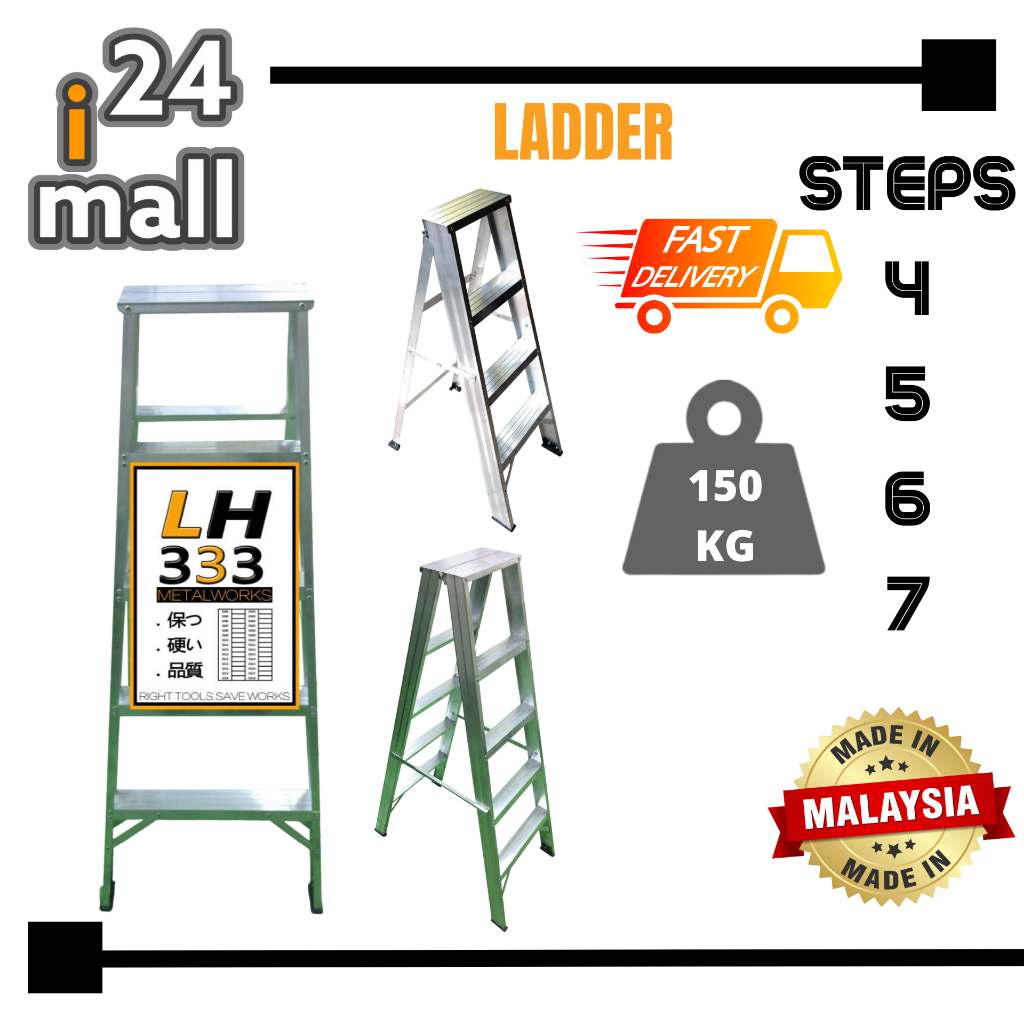 Single Sided Ladder Tangga / Double Sided Ladder Double Side Tangga 楼梯 ...