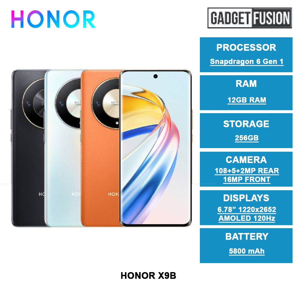 HONOR X9b 5G 20GB*(12+8GB Extended RAM )+ 256GB ROM | Shopee Malaysia