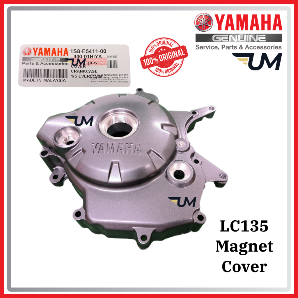 100% ORIGINAL YAMAHA LC135 V1 V2 4S MAGNET COVER 1S8-E5411 CRANKCASE ...