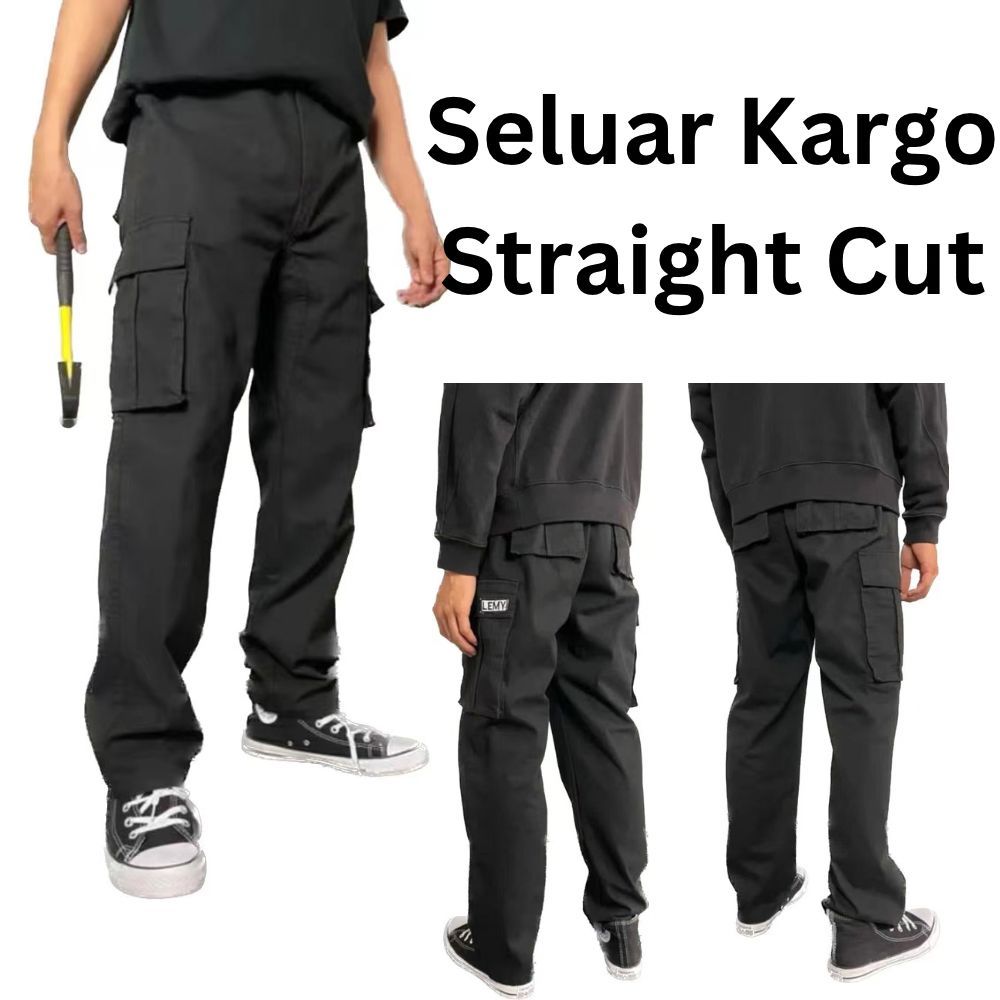 Seluar Kerja Kargo / Tahan Lasak / 6 Pocket / Kain Cotton Tahan Lasak ...
