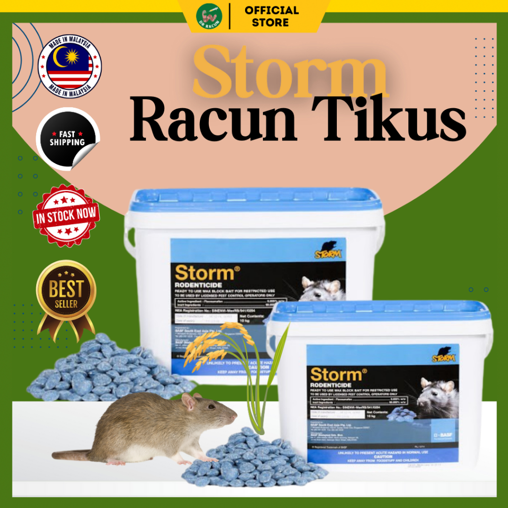 BASF Storm Racun Tikus 10kg Sawit rodenticide mouse rat berkesan pantas ...