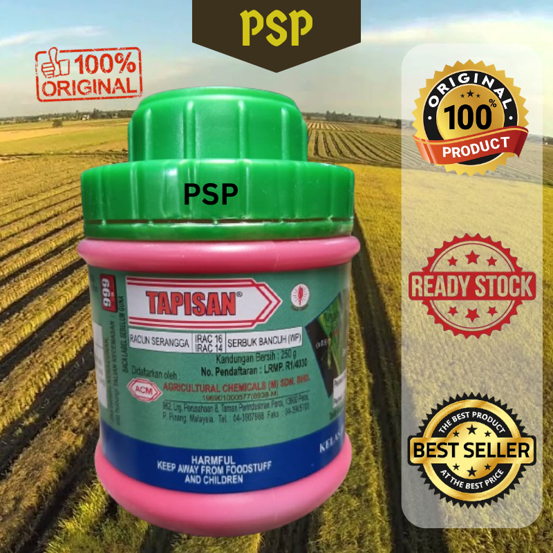 250G TAPISAN ACM Buprofezin 10% + Cartap HCI 50% / Bena Hijau Perang / Ulat Pengorek / Ulat ...