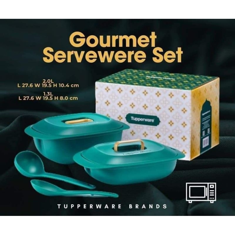 READY STOCK TUPPERWARE GOURMET SERVE SET(Serve Set/Pinggan/Mangkuk ...