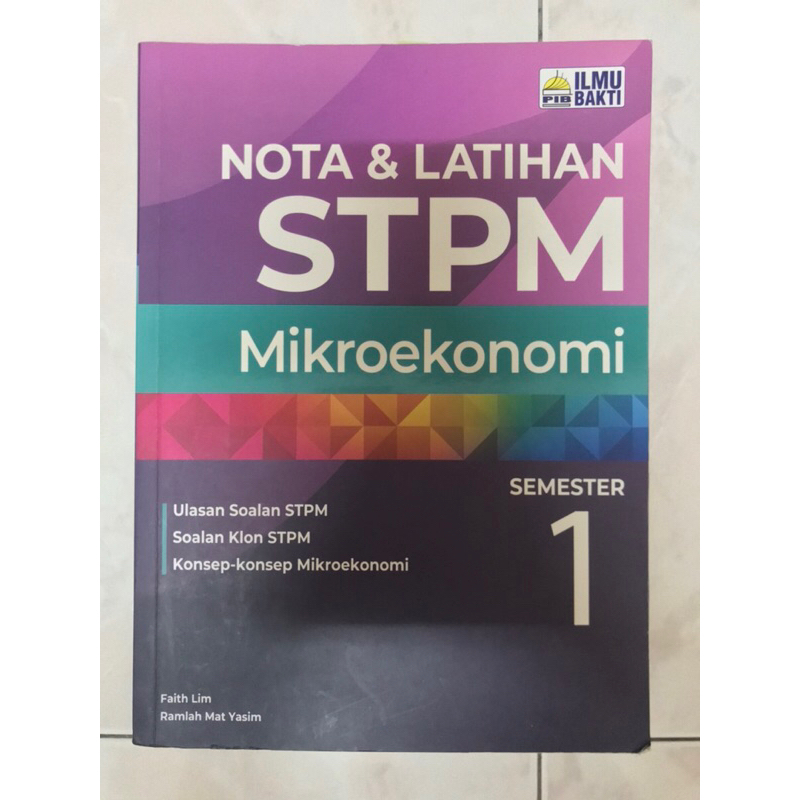 NOTA & LATIHAN STPM MIKROEKONOMI SEMESTER 1 | Shopee Malaysia