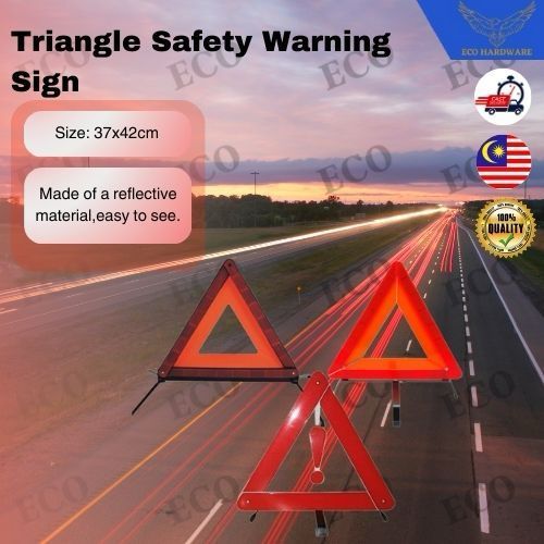 Car Triangle Safety Warning Sign Car Emergency Triangle Reflective ...