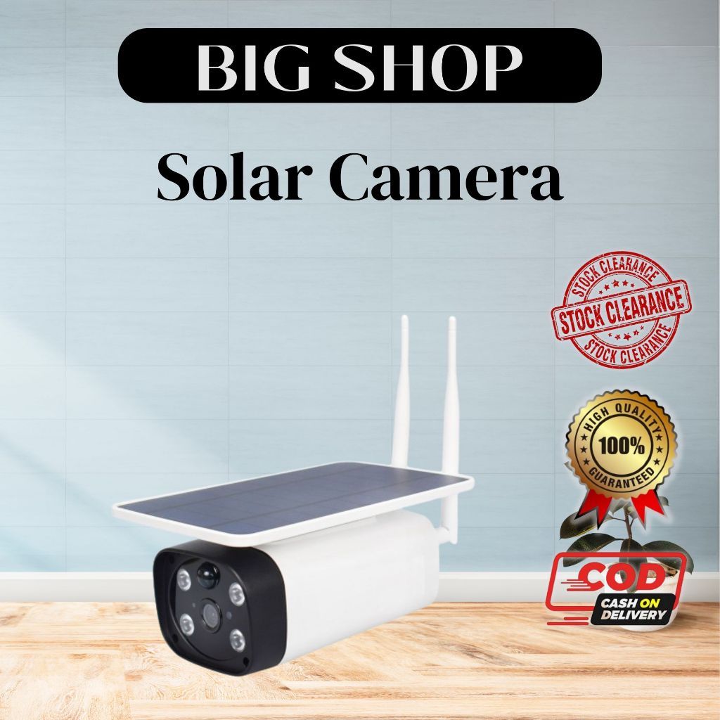 (𝐁𝐈𝐆 𝐒𝐇𝐎𝐏) Wifi /4G Solar Powered 1080p Outdoor Weatherproof Wireless ...
