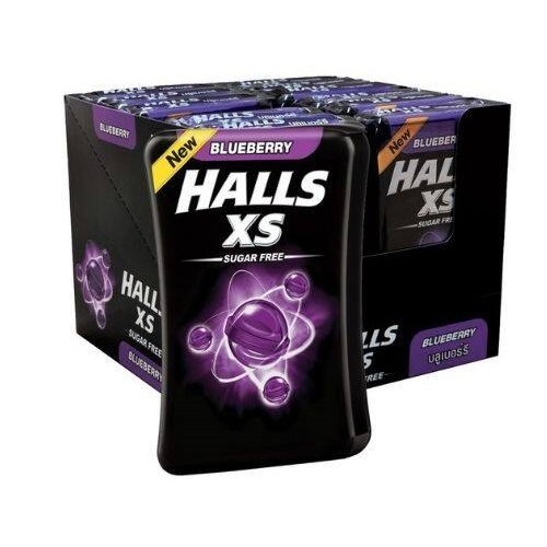 12 Packs Halls XS Blueberry Sugar Free Mint Sweet Candy HALAL (LOCAL ...