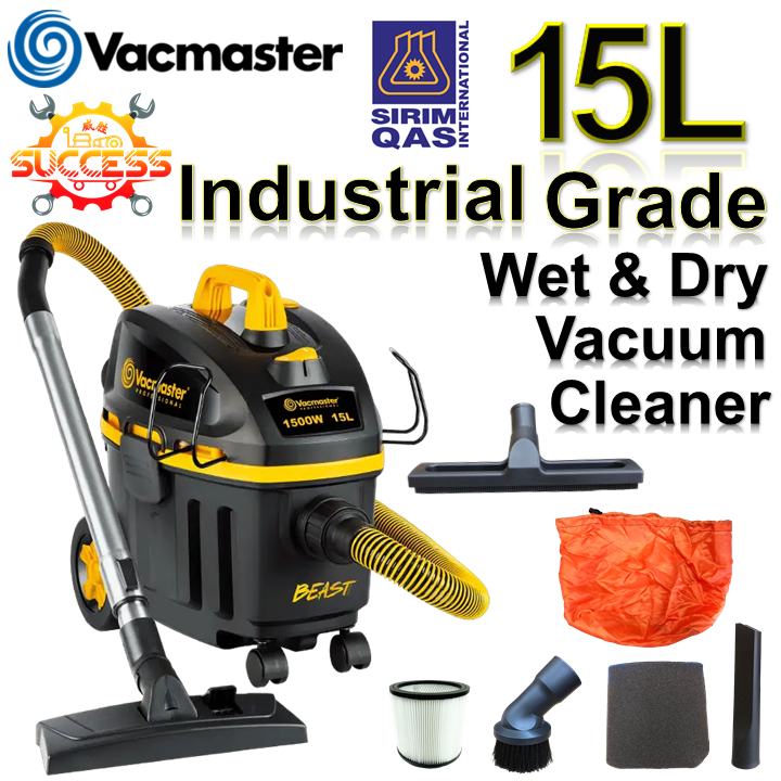 VACMASTER Professional VF1515HJ Wet/ Dry 15L Beast Series 1500W EVA ...