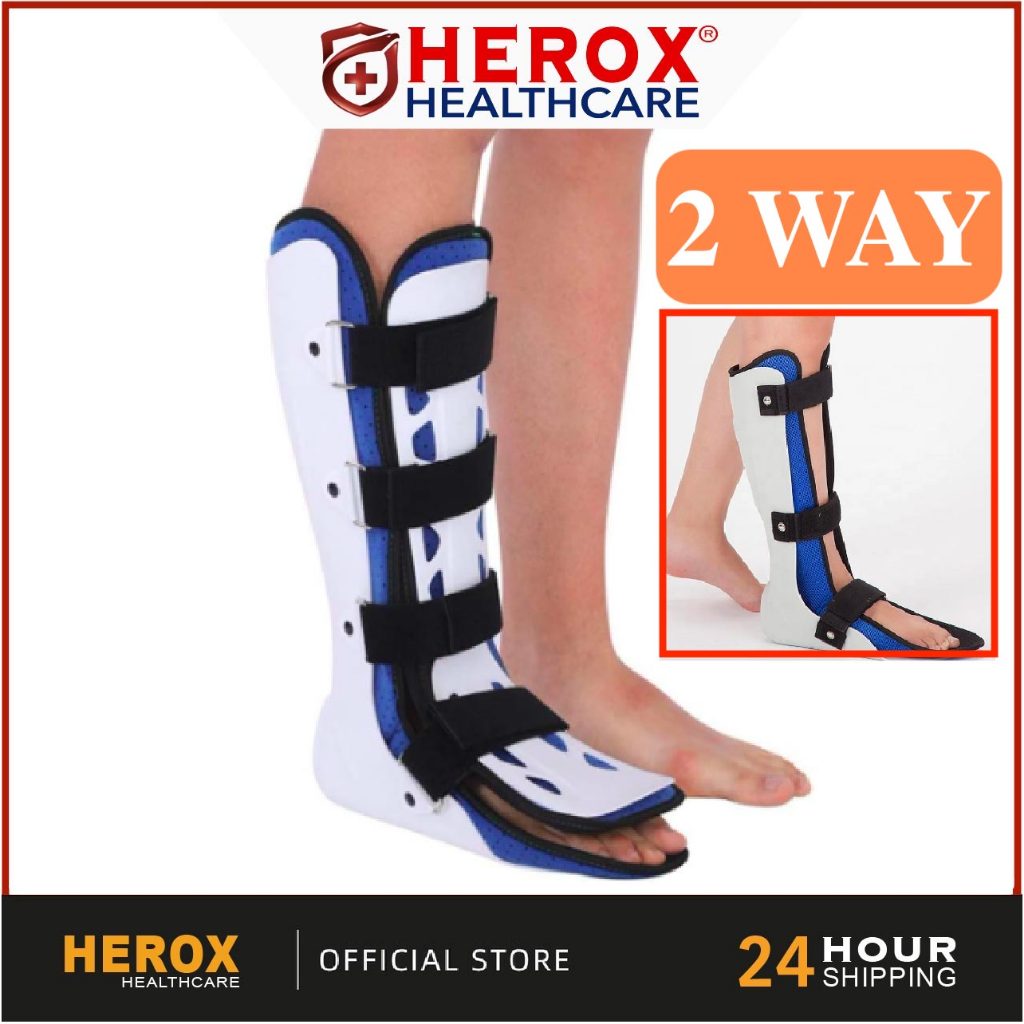 HEROX 2 WAYS Reusable Ankle Joint Fixed Support Leg Traction Splint Pad ...