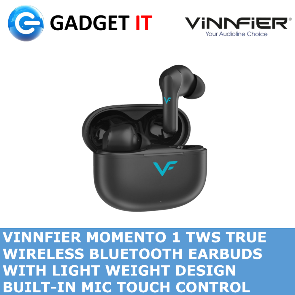 VINNFIER MOMENTO 1 TWS TRUE WIRELESS BLUETOOTH EARBUDS WITH LIGHT ...