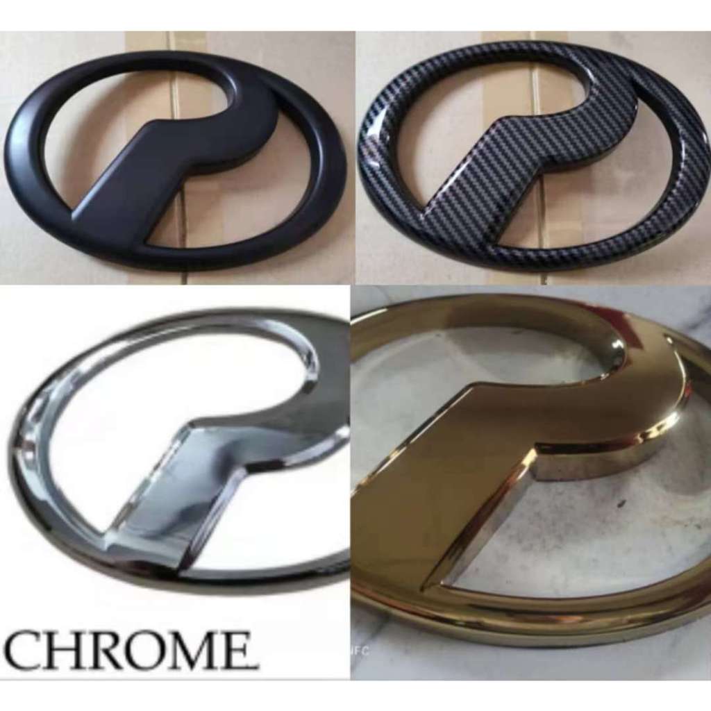 All Colour PERODUA P Gold Black Carbon Chrome Emblems Logo Tukar Ori ...