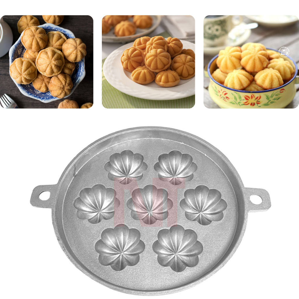 Traditional Aluminum Bahulu Mould | Acuan Kuih Bahulu | Bunga Cermai ...