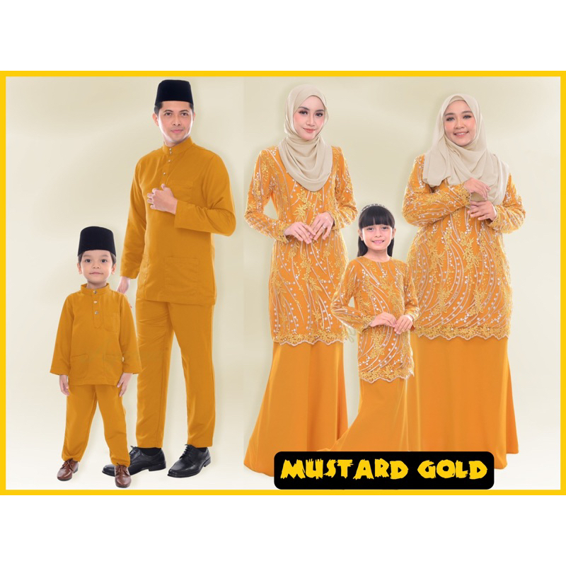 Baju Raya Sedondon Color Mustard Gold Baju Kurung, Kurta Dan Baju ...