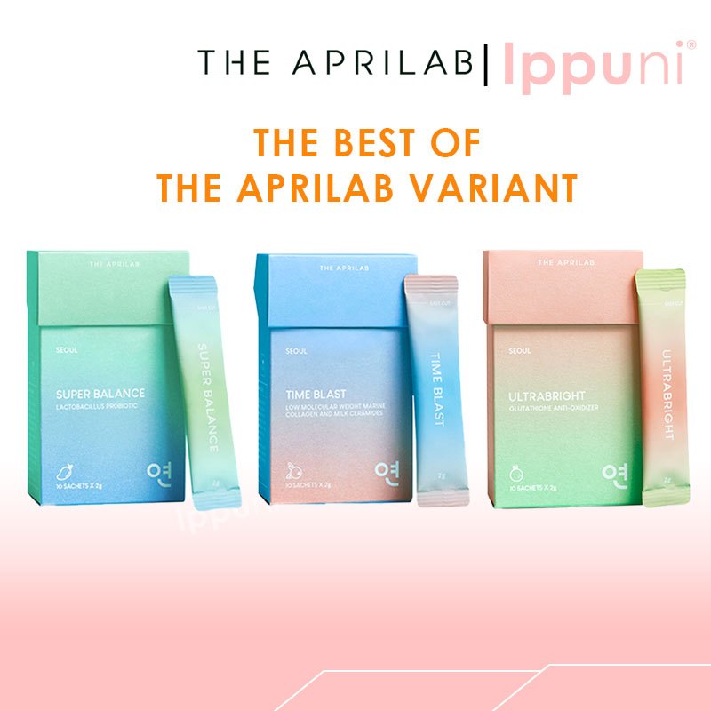 THE APRILAB Time Blast/ Ultrabright/ Super Balance Korean Supplement Powder (10 sachets*3g/box ...