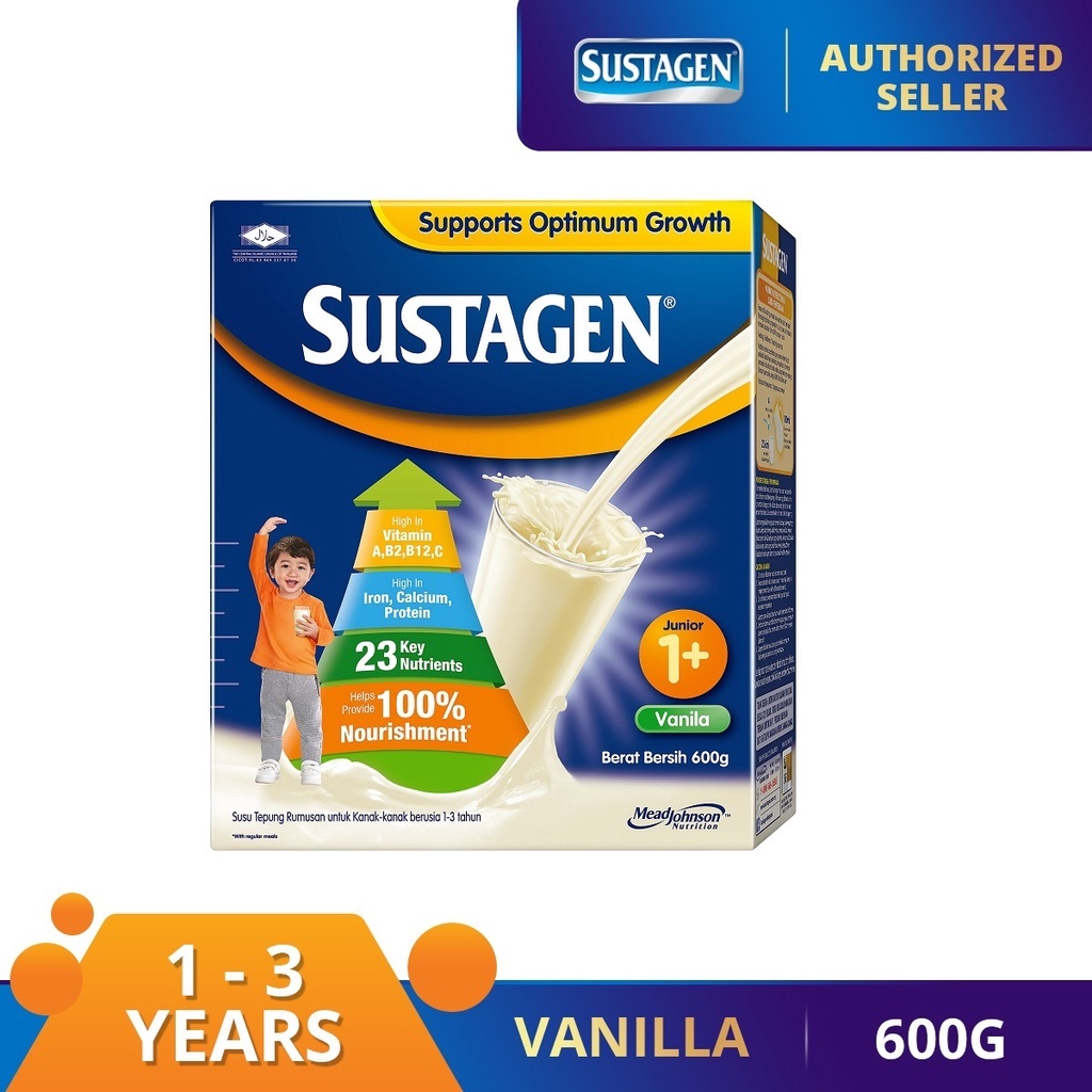 Sustagen Junior 1+ Vanila 600g / 1.2kg | Shopee Malaysia