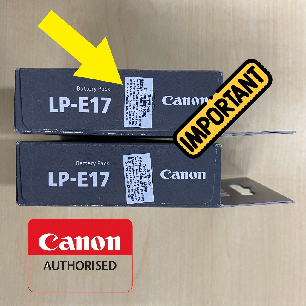(CANON MALAYSIA) - Canon LP-E17 Battery For EOS 750D 760D 800D 77D ...