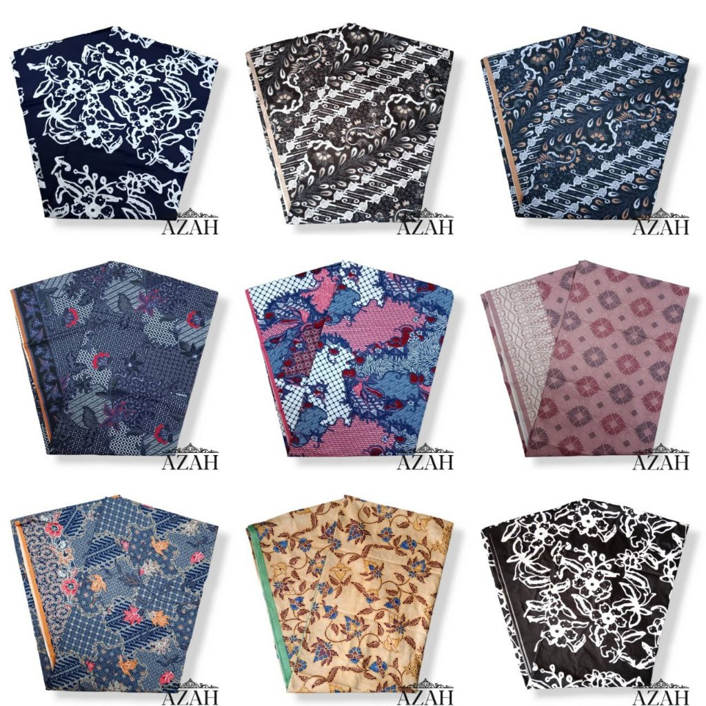 KAIN BATIK CORAK JAWA/CORAK SONGKET/CORAK BUNGA/ABSTRAK 2 METER ...