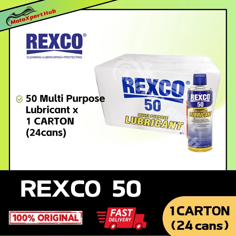 1 CARTON(24 cans) Rexco 50 Multi Purpose Lubricant 350ml x 24cans ...