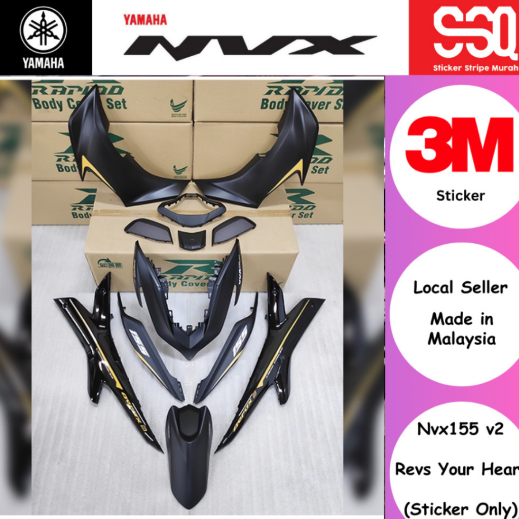 High Quality AAA Premium Sticker Stripe Yamaha NVX V2 Thai Aerox-155 ...