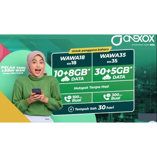 WAWA ONEXOX PREPAID / XOX SIM KAD NOMBOR BARU / MNP (KEKAL NOMBOR LAMA ...