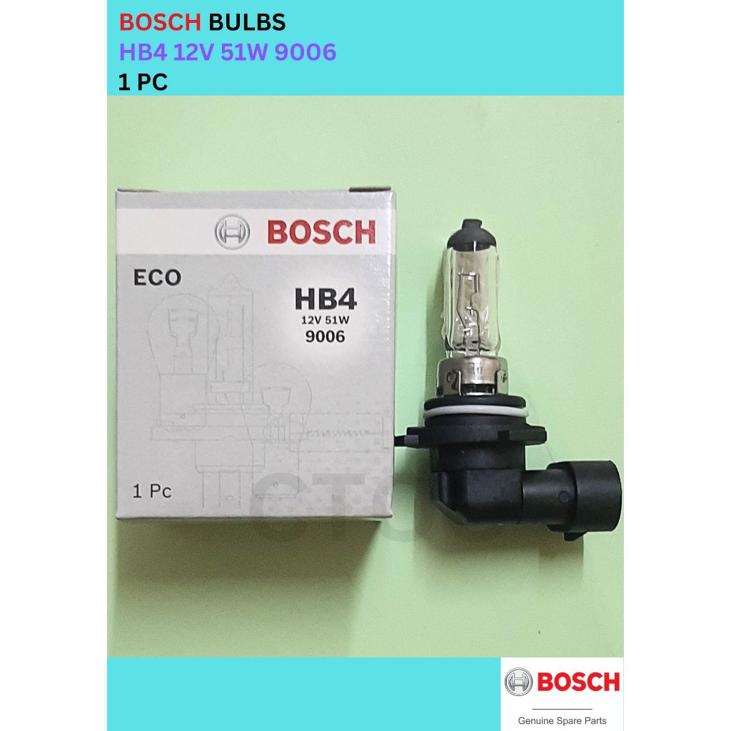 [ 9006 HB4 12V 51W ] BOSCH Halogen Bulb Mentol >>> 100% Original | Shopee Malaysia
