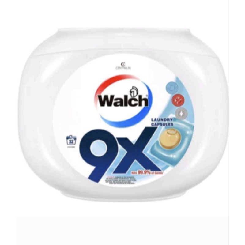 Walch 9X Antibacterial Laundry Capsules 12g x 32pcs | Shopee Malaysia